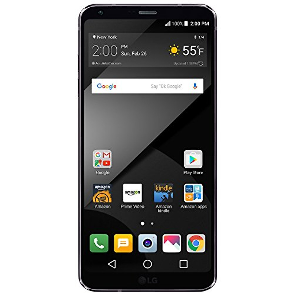 LG G6+ - 128 GB - Unlocked (AT&T/T-Mobile/Verizon) - Black - Prime Exclusive - with Lockscreen Offers & Ads