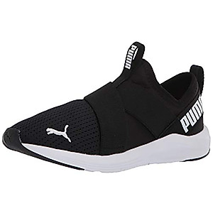 PUMA Women's PROWL SLIP-ON Sneaker, Puma Black-Puma White, 8.5