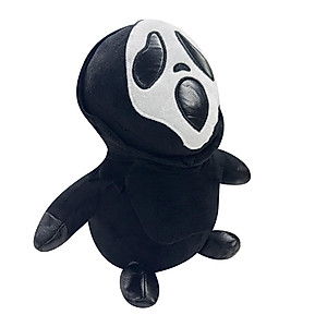 Ruleewe 11.8in Ghost Plush Doll Toy Horror Killer Stuffed Plushies Pillow Scary Figure Birthday Gift Stuff