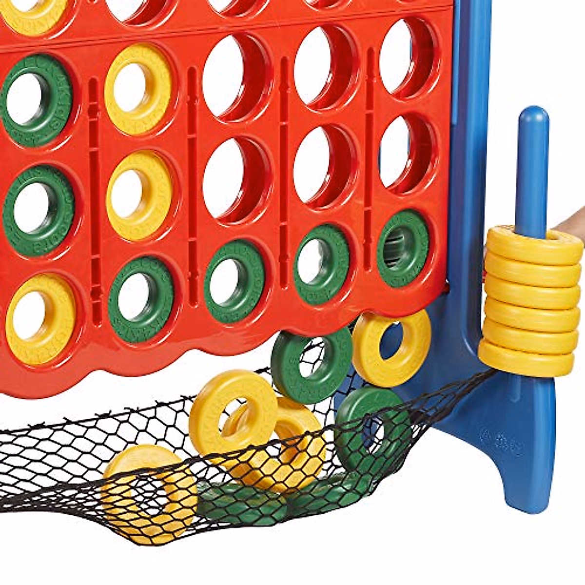 ECR4Kids Jumbo 4-To-Score with Mesh Net and Carry Bag, Giant Game, Assorted