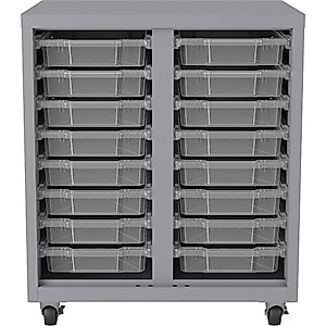 Lorell Pull-Out Bins Mobile Storage Unit