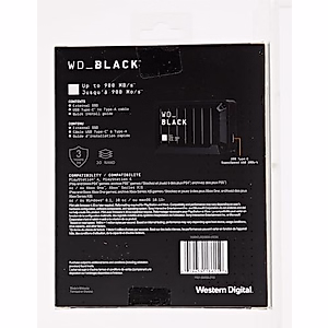 Western Digital 2TB D30 Game SSD - Portable External Solid State Drive, Compatible with Playstation, Xbox, & PC, Up to 900MB/s - WDBATL0020BBK-WESN