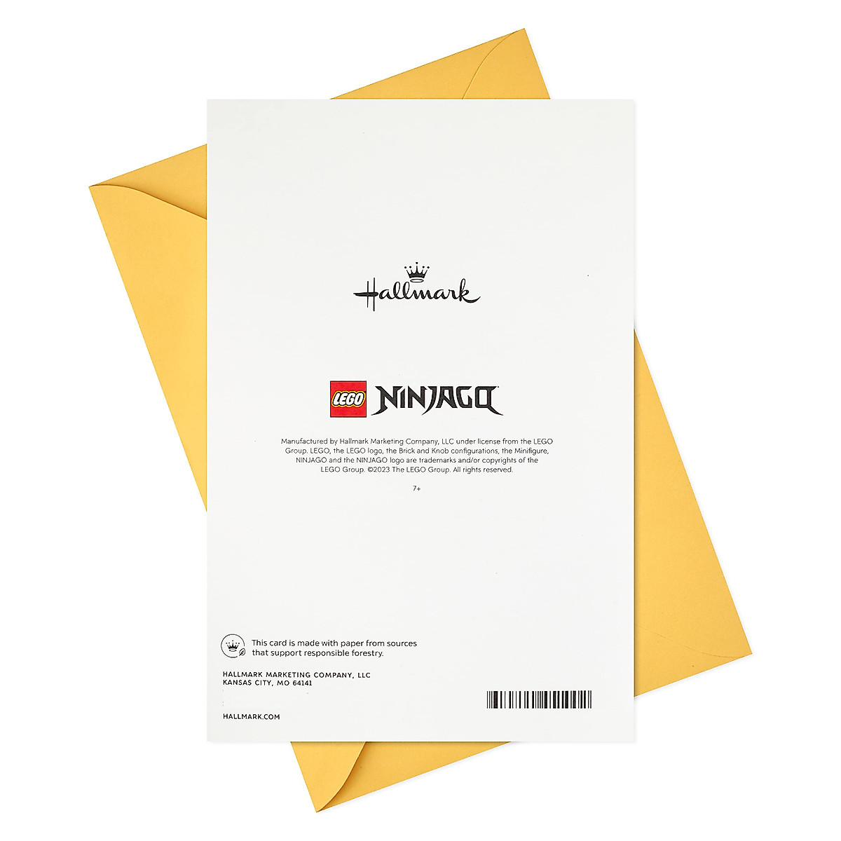 Hallmark Birthday Card for Kids with Legos (Ninjago Mini Thunder Raider Building Kit, Ages 7 and Up)