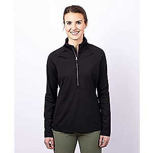 Cutter & Buck womens Adapt Eco Knit Stretch Recycled Half Zip Pullover Shirt, Atlas, Large US