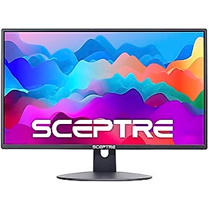 Sceptre New 22 Inch FHD LED Monitor 75Hz 2X HDMI VGA Build-in Speakers, Machine Black (E22 Series), 1920 x 1080 Pixels