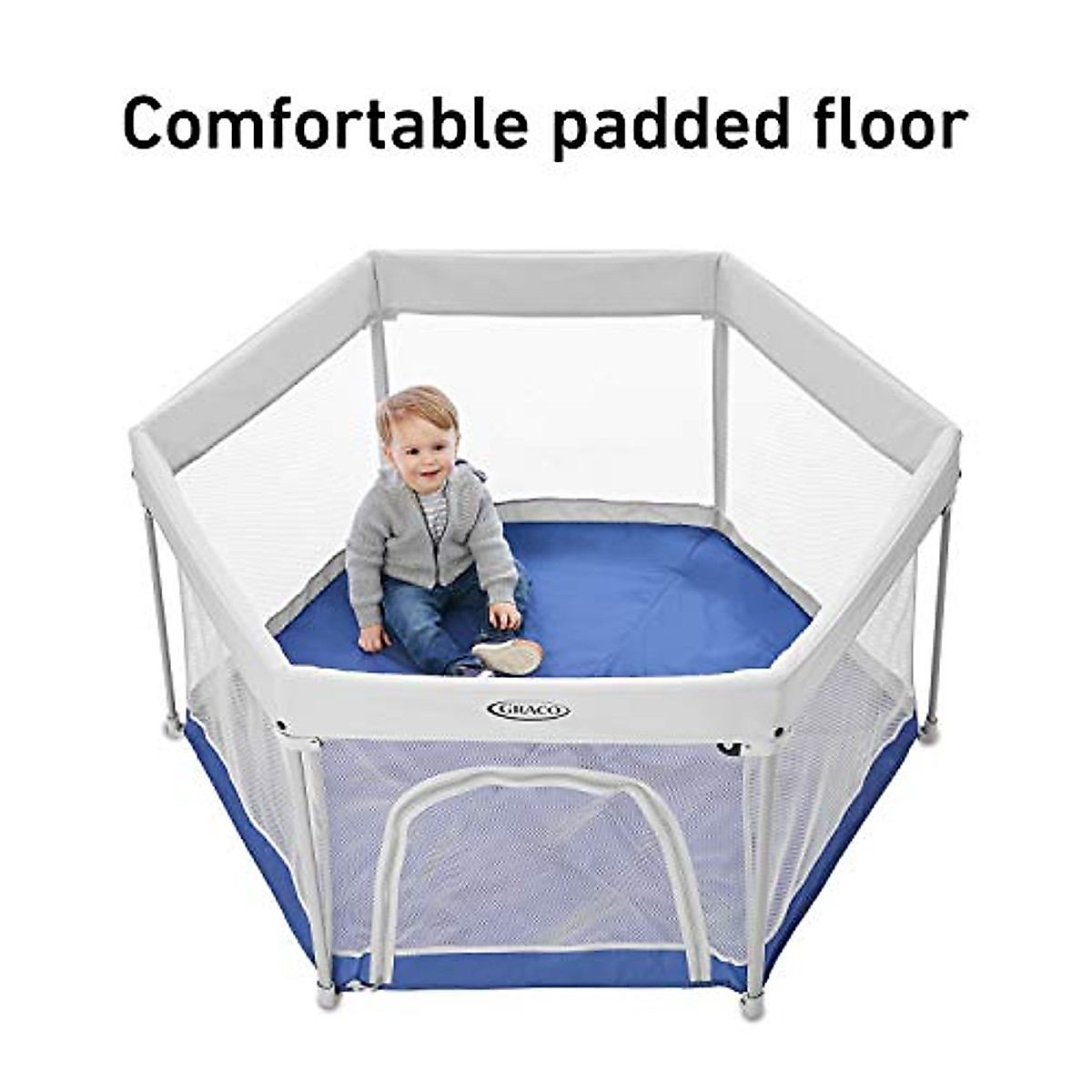 Graco Pack 'n Play LiteTraveler LX Playard Outdoor and Indoor Playspace with Compact Fold UV Canopy, Canyon