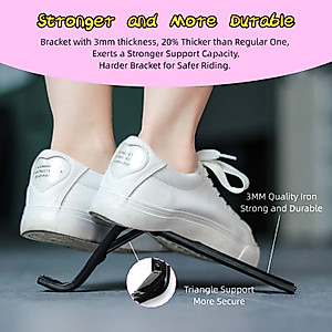 PRUNUS Flash Bike Training Wheels for 14 16 18 20 Inch.Training Wheels for Kids Bike is Heavy Duty.Bicycle Training Wheels is Suitable Single Speed Bike