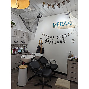 Cheerland Glitter Black Drop Dead Gorgeous Halloween Crow Cage Theme Banner for Gothic Halloween Hanging Decorations Raven Bird and Cage Garland for Horror Birthday Bridal Shower Party Supplies