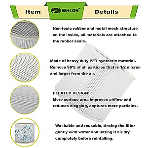 2 Pack Replacement Cartridge Filter for Stanley 08-2501 for Most 5-18 Gallon Wet/Dry Vacuum Cleaners models# SL18115 SL18115P SL18116 SL18116P SL18117 SL18701P-10A SL18191P SL18199P