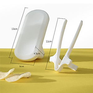 2pcs (Black-White) Finger Chopsticks for Gamers,Snack Clips,Video Game Party Supplies,Kids Chopsticks,Creative Gamer Accessories,Gifts for Gamers (Plastic)