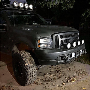 JMTAAT Black Paintable Grille Compatible With 05-07 Ford Excursion F-250 F-350 F-450 F-550 Super Duty Conversion Grill (Without Emblem)