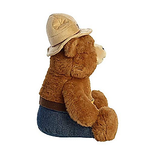 Aurora® Iconic Smokey Bear Smokey Bear Stuffed Animal - Inspiring Conservation - Nostalgic Companion - Brown 10 Inches