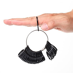 Mr. Pen- Ring Sizer Measuring Tool Set, Ring Sizer Guage & Plastic Ring Mandrel with 1 Polishing Cloth, Ring Sizer, Ring Measure for Fingers, Ring Sizing Kit, Ring Finger Sizer, Ring Sizer Tool.