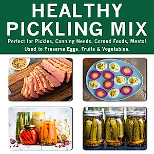 SPICES VILLAGE Pickling Spices [ 6.5oz ] - All Natural Fresh Dried Spices Mix for Pickles, Canning, and Corn Beef, Pickling Seasoning Blend Kit - Kosher, Gluten Free, Non GMO, Resealable Bulk Bag