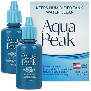 [2-Pack] Humidifier Drops for a Clean Tank - 400+ Uses - Food Grade Humidifier Cleaner - Slows Residue Accumulation and Scaling - Made in USA - Humidifier Water Treatment Cleaning Solution