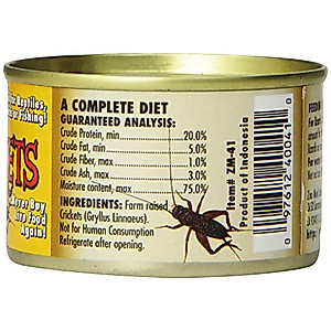 Zoo Med Laboratories SZMZM41 Can O Crickets Pet Food, 1.2-Ounce