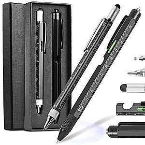Stocking Stuffers Gifts for Men, Multitool Pen Set, Multifunctional Pocket Tool, Cool Gadgets for Christmas, Gifts for Dad from Daughter Wife, Anniversary Birthday Gift for Husband Boyfriend Grandpa