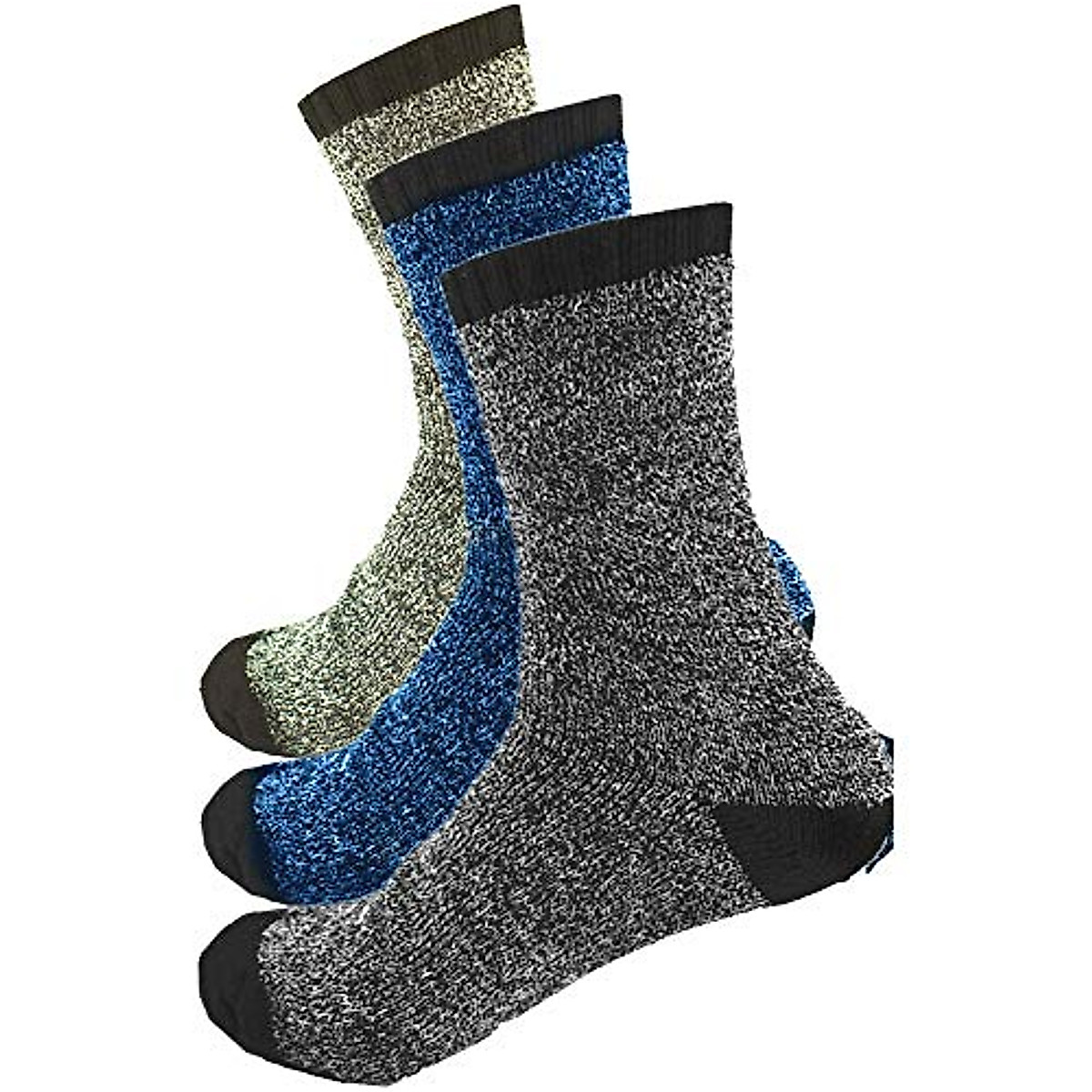 3 Pairs Winter Socks Super Warm Comfortable Heavy Duty Thermal Heated Sock Warming Foot Feet Boots Size 10-13 Polyester