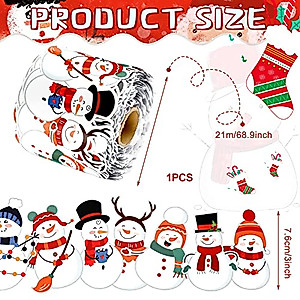 Spiareal 68.9 Feet Snowman Border Bulletin Board Border Flower Beach Sun Eucalyptus Paw Flag Hat Balloon Sailboat for Classroom Boards Wall Decor