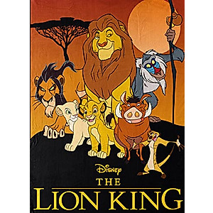 Disney Lion King Pride Simba Friends Fleece Super Plush Throw Blanket 46" x 60" (117cm x 152cm)