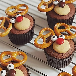 Eastron Edible Small Candy Eyeballs Eyes Cake Cupcake Toppers Cookie Decorations Dessert Sprinkles for Halloween Christmas Birthday Party Supplies 2.75 Ounce