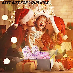 Nattork Roller Skates for Girls Kids Boys, 4 Sizes Adjustable Quad Skates Shoes with Light up Wheels,Safe and Fun Girl Skates, Best Gift for Beginners Indoor Outdoor Sports S Pink