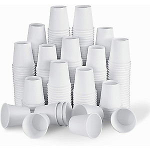 [300 Count - 4 oz] Small Paper Cups, Mouthwash Cups Bathroom Cups Mini Cups Small Disposable Cups