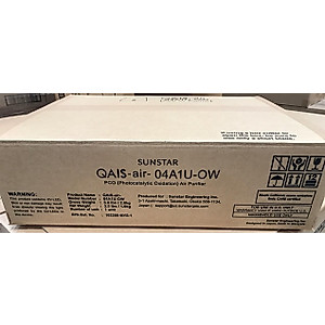 Sunstar QAIS Air Purifier Stand Bundle for Strong Odor, Viruses & Bacteria - Filterless, Quiet Wall-Mount Air Cleaner for Home, Bedroom - Pet Odor Eliminator, Cat Litter, Ammonia, Strong Smell Remover