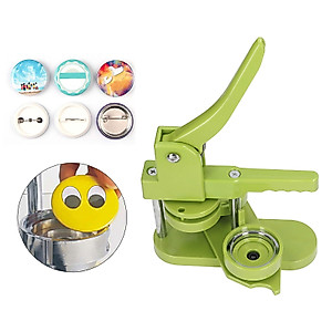 Button Presses Manufacturer Ideal Gift Complete Accessories with Ergonomic Handle Button Pressing Machine 100 Sets of Various Patterns for Family (58mm)
