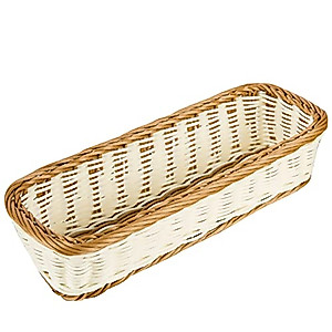 UPKOCH 3 pcs Baskets Drawer Chocolate Holder Kitchen Drainer Utensil S Flatware Storage Seagrass Rattan Plate Container Basket Cube Organizer Farmhouse Rustic Hyacinth Forks Silverware