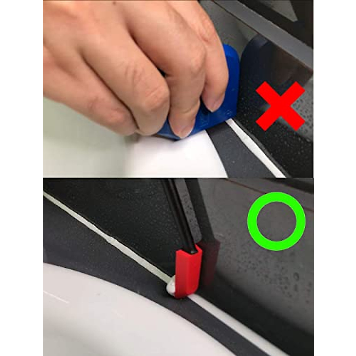 ORXPLUS TOOLS 10pcs Caulking Tool Kit Silicone Finishing Tool for Tight Areas Bathroom Kitchen Window Sink