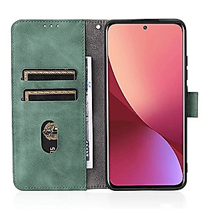 YukeTop Case for Oppo Reno2 Z, PU Leather Flip Folio Wallet Cover, with Card Slots, Case Cover for Oppo Reno2 Z.(Green)