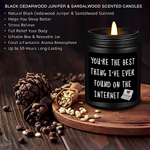 Gifts for Him,Anniversary Romantic Gifts for Him Boyfriend Husband,Funny Birthday Thanksgiving Christmas Valentines Day Gifts for Him Boyfriend Best Friends Men Dad Male,Candles Gifts for Men Him