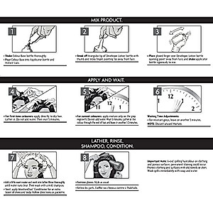 Just 5 Women's 5 Minute Permanent Hair Color with Conditioner, Grey Hair Coloring for Women - Darkest Brown