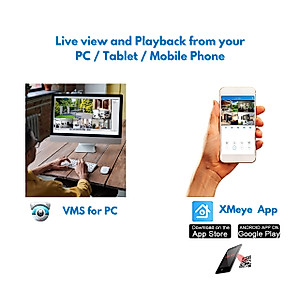 Evertech 32 Channel H.265 Security DVR with 16TB Hard Drive 16x Audio Input Surveillance Recorder Supports 1080p AHD TVI CVI and Analog (960H) Cameras, Easy Remote Access