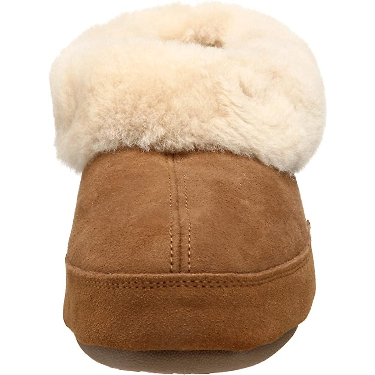 Acorn Shearling Bootie Slippers for Women - Genuine Sheepskin, Memory Foam, Non-Slip, Durable - House Slippers with Indoor/Outdoor Sole
