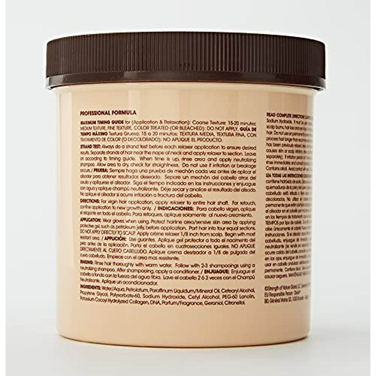 TCB No Base Creme Hair Relaxer with Protein and DNA Super 15.oz