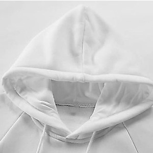 Muscularfit lightning deals Sweatshirts for Men Hoodie Drawstring Color Block Cotton Slim Fit Pullover Hooded Casual Loose Athletic Hoodies mens hoodie zip up 5xl White XL