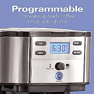 Nozaya 12 Cup Drip Coffee Maker - 2-Way Programmable Coffee Machine, Easy to Clean, Black