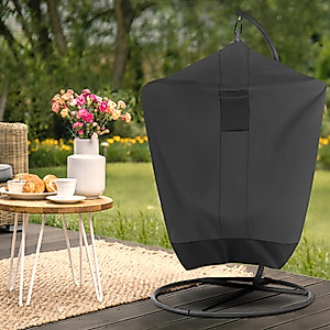 Hanging Hammock Chair Cover 46 Inch Outdoor Patio Hammock Swing Chair Cover 420D Waterproof Swing Egg Chair Cover with Zipper