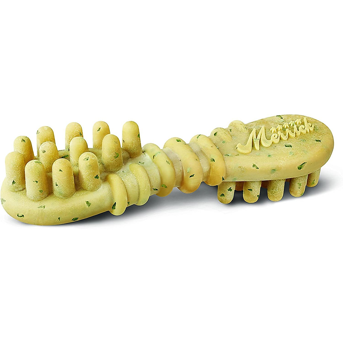 Aurora Pet Bundle Pack (2) Merrick Fresh Kisses Double-Brush Mint Breath Strip Infused Large Dental Dog Treats with AuroraPet Wipes