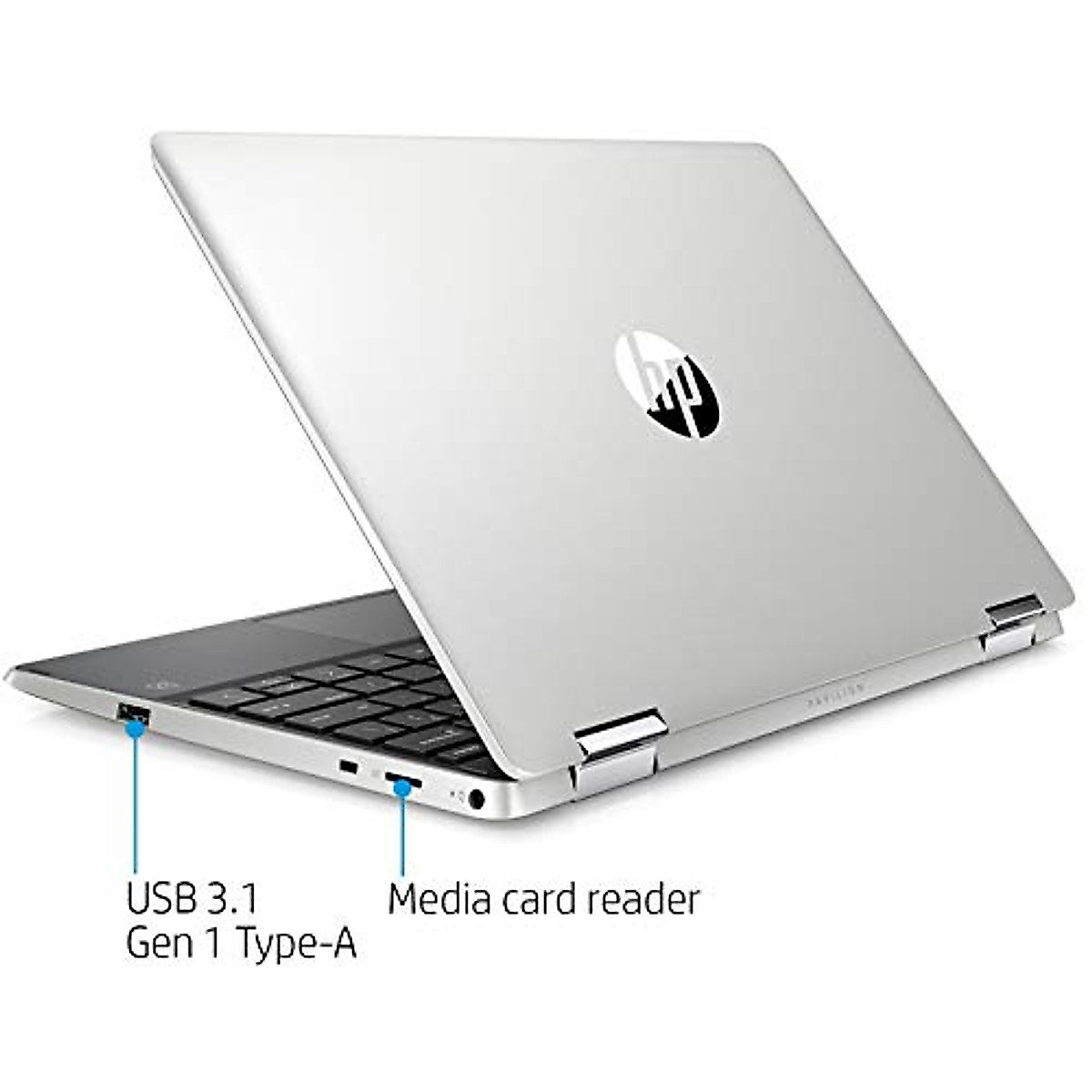 Latest 2020 HP Pavilion X360 11 2 in 1 Laptop 11.6" HD IPS Touchscreen Intel Quad-Core Pentium Silver N5000 4GB DDR4 128GB SSD + 128GB SD Card HP Audio Boost HDMI + Pen