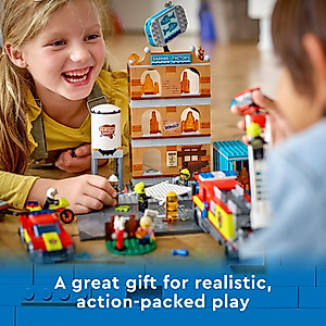 LEGO City Fire Brigade 60321 Building Set with Toy Fire Truck and Five Minifigures. Pretend Play Fire Engine Toy for Kids, Boys, and Girls Ages 7+