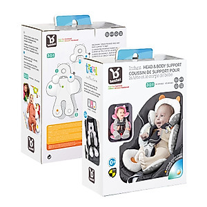 BENBAT Total Body Baby Support Pillow - Stroller Or Car Seat Baby Body Support Pillow - Baby Head Support Pillow and Body Support for Babies - Newborn Gifts and Gifts for Baby Shower (Pink)