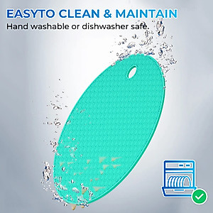 NiHome Rubber Jar Opener Gripper Honeycomb Pads Large 5.7" Jar Opener for Weak Arthritic Hands Seniors Multi-Purpose Can Bottle Opener Heat Resistant Trivet Mat