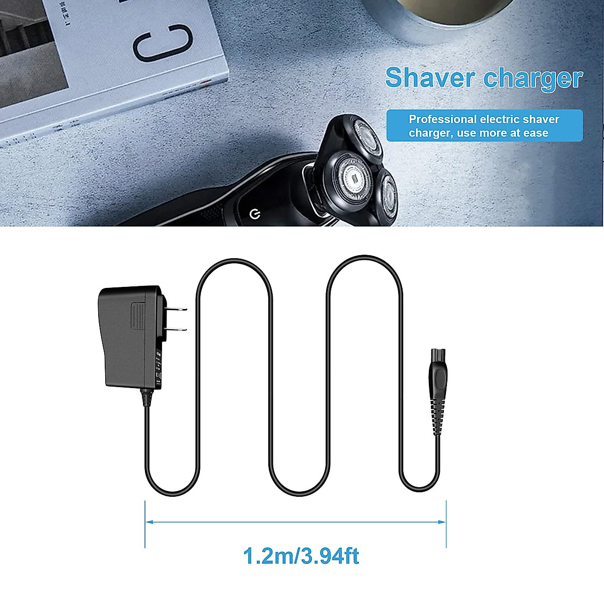 Fancy Buying 15V 1A, HQ8505 AC Adapter Power Cord Charger for Philips HQ8505 HQ-8505 272217190075 S3310 Replacement Wall Barrel Shaver Plug (Faster Charge Than 15V/0.5A, 15V/0.36A)