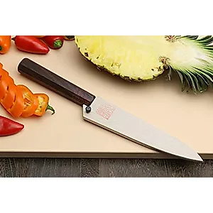 Yoshihiro 46 Layers VG-10 Hammered Damascus Petty Japanese Utility Knife 6'' 150mm Rosewood Handle