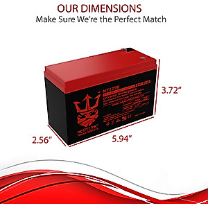 Vapor X12 12V 9Ah SLA Replacement Electric Scooter Battery - 2 Pack.