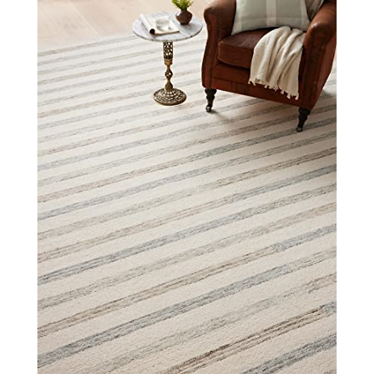 Loloi Chris Loves Julia x Chris Collection CHR-05 Ivory/Slate, Transitional 9'-3" x 13' Area Rug