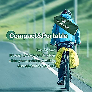 DANWKEIJI Bike Tent Storage Shed Outdoor Portable Waterproof for 2 Bike Oxford 210d Covers Side Dust Tent for Camping Hiking Yard Garden,Travel Bag (BrightGrey)